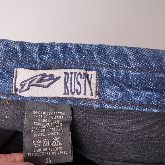 Rusty | Jeans | 99s Deadstock Rusty Black Jeans With Blue Trim | Poshmark
